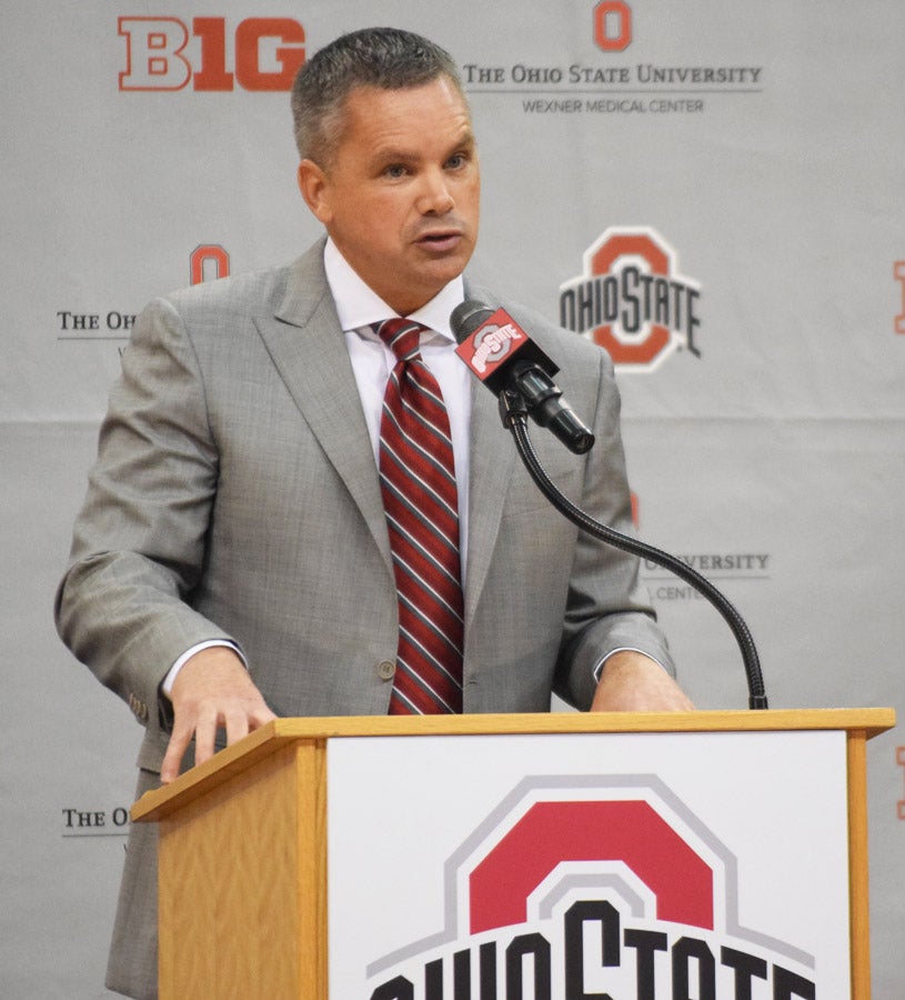Gallery: Holtmann, family introduced at Ohio State