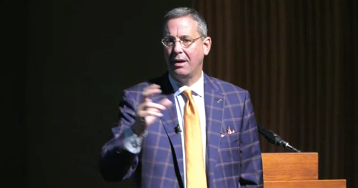 Texas AD Chris Del Conte says they have to embrace being Goliath