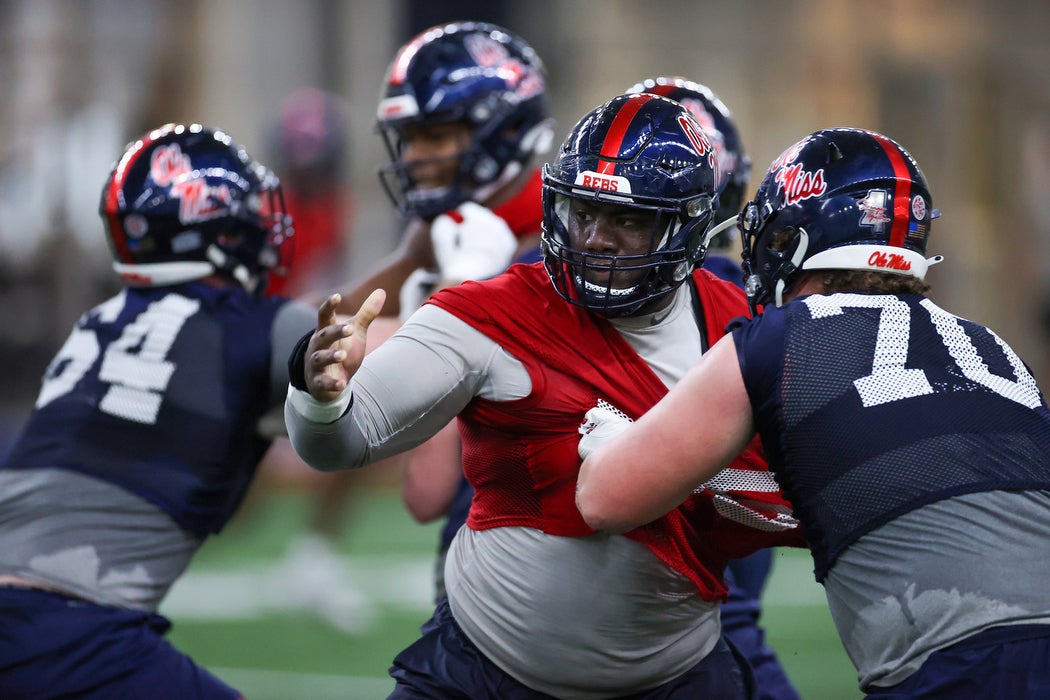 Photos: More sights and scenes from Ole Miss' first practice of spring
