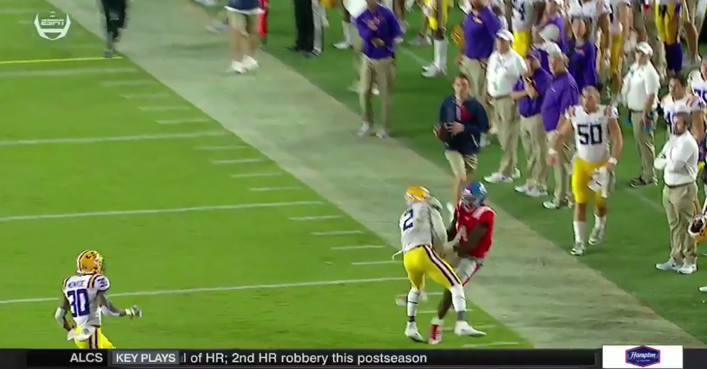 WATCH: Kevin Toliver's INT vs. Ole Miss