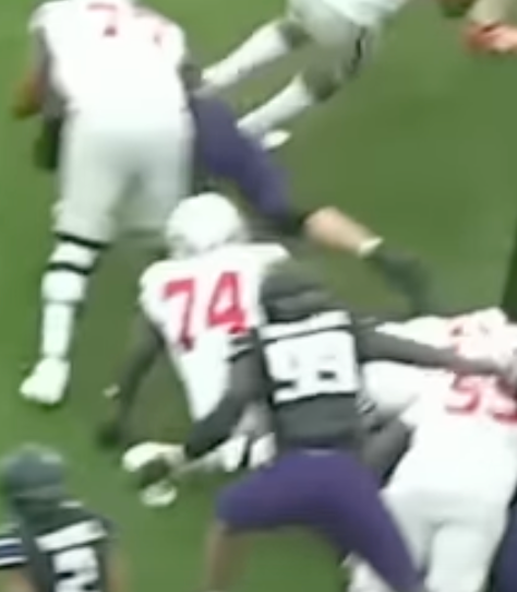 Snap shots of our running plays vs Northwestern
