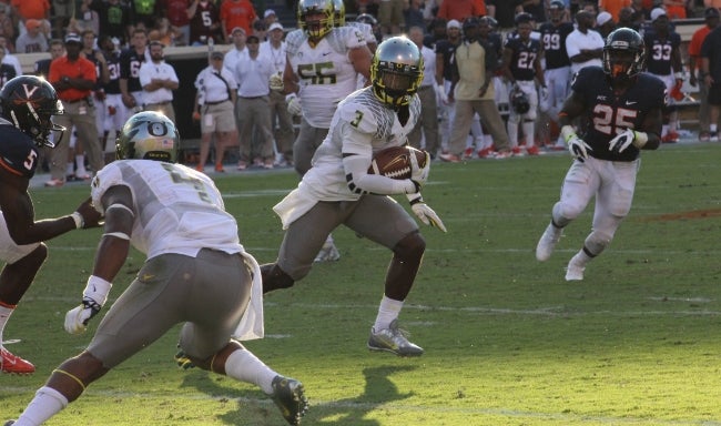 Counting down Oregon's Football Players: No. 17 Dior Mathis