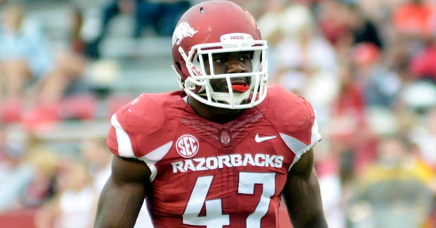 Linebacker Martrell Spaight wins the Crip Hall Award