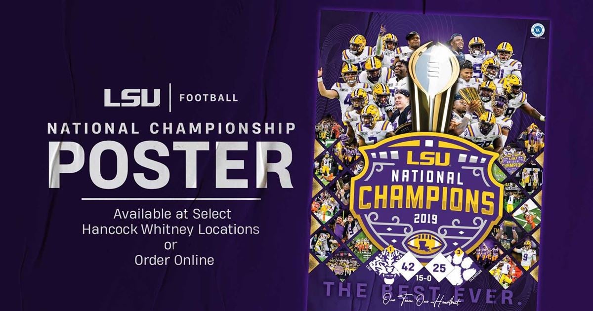 LSU offering 2019 National Championship posters