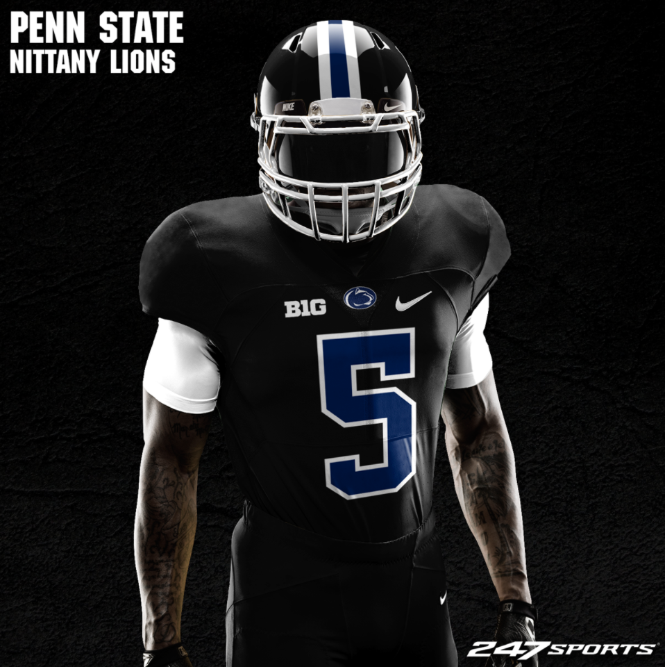See what some football teams' 'blackout jerseys' could look like