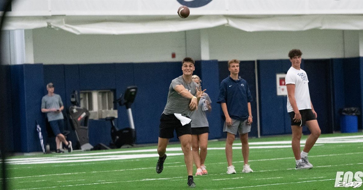 Rising 2025 QB Blake Hebert picks up Penn State offer during visit