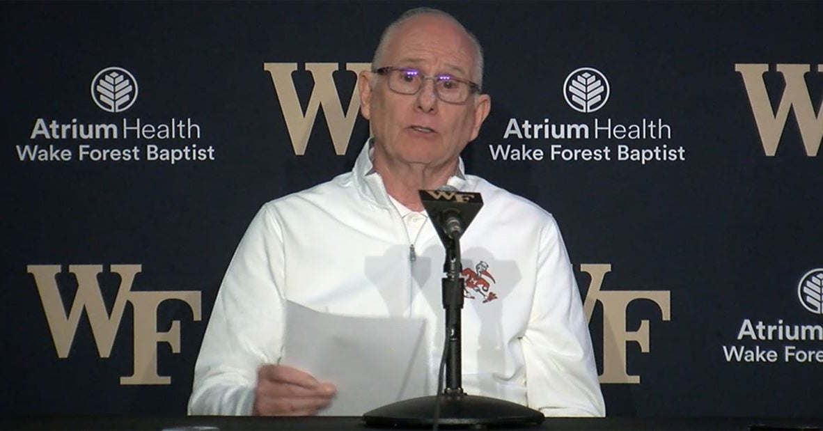 VIDEO: Jim Larranaga postgame press conference after loss at Wake Forest