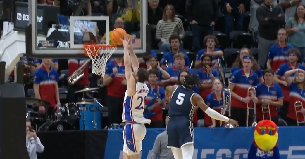 NCAA Tournament: Controversial call interrupts Samford vs. Kansas ...