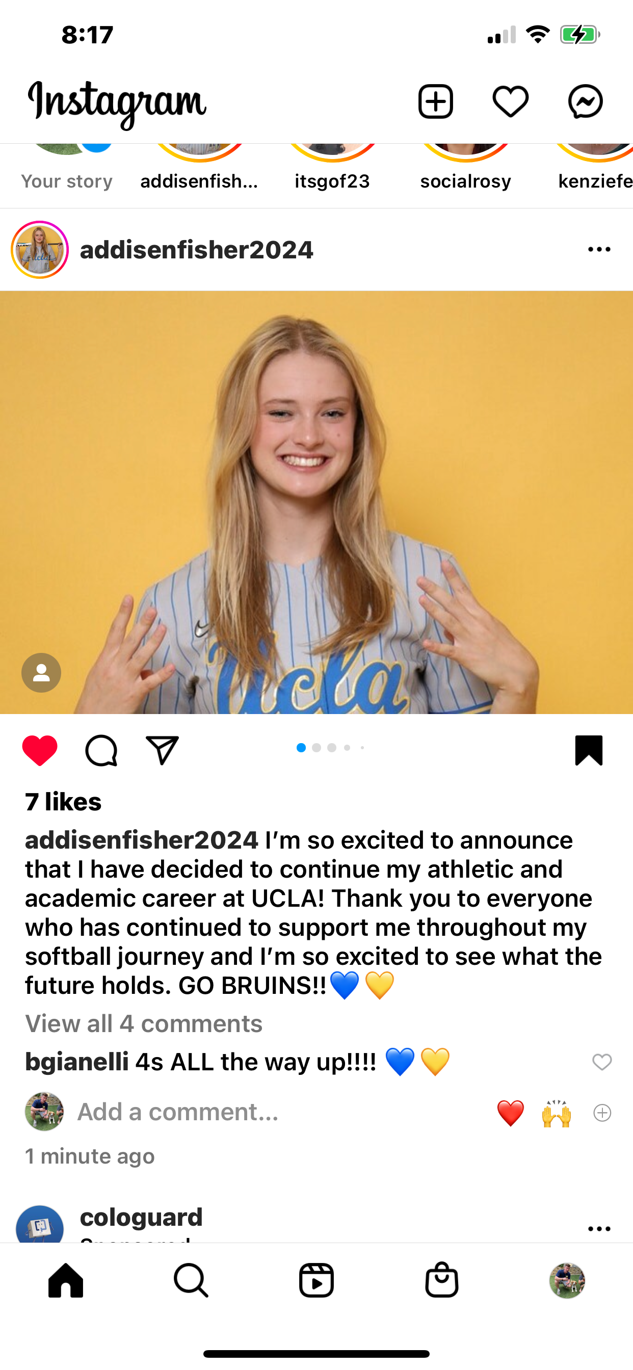 SOFT: Addisen Fisher Verbals to UCLA!!