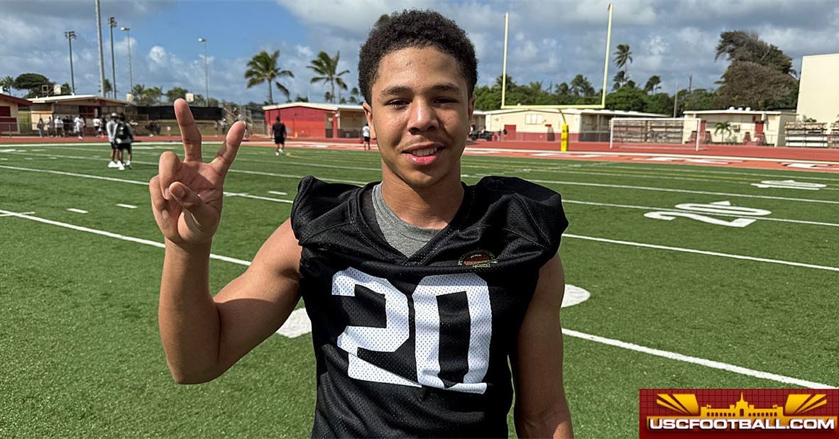 USC defensive back Alex Graham talks about his first day of practice at ...