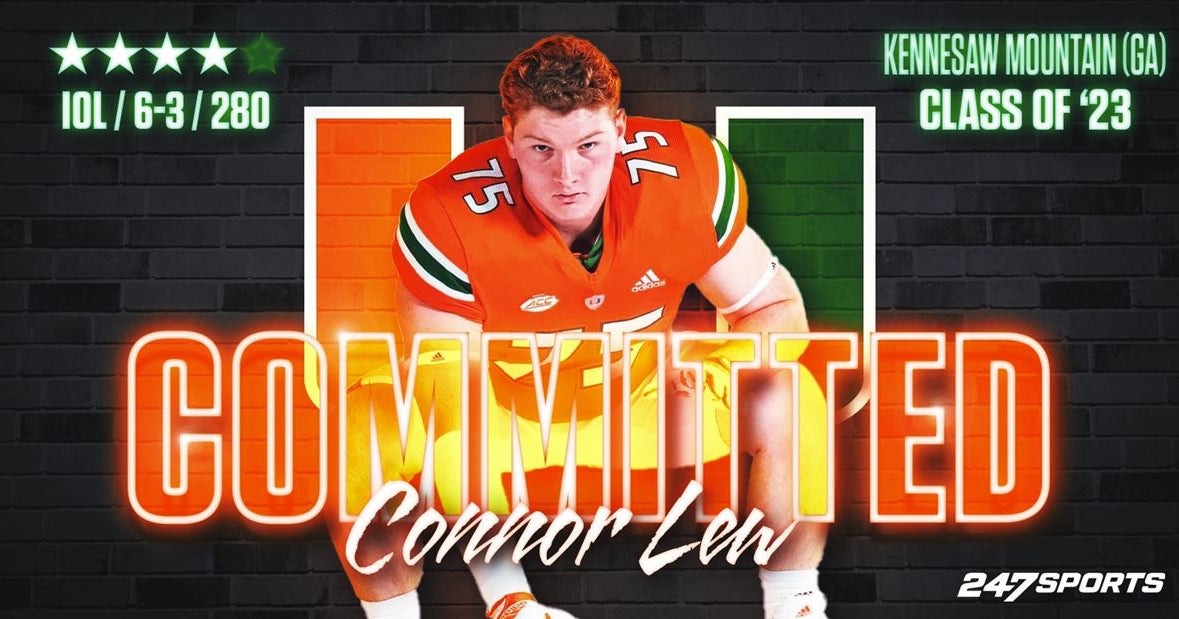 Four-star OL Connor Lew commits to Miami