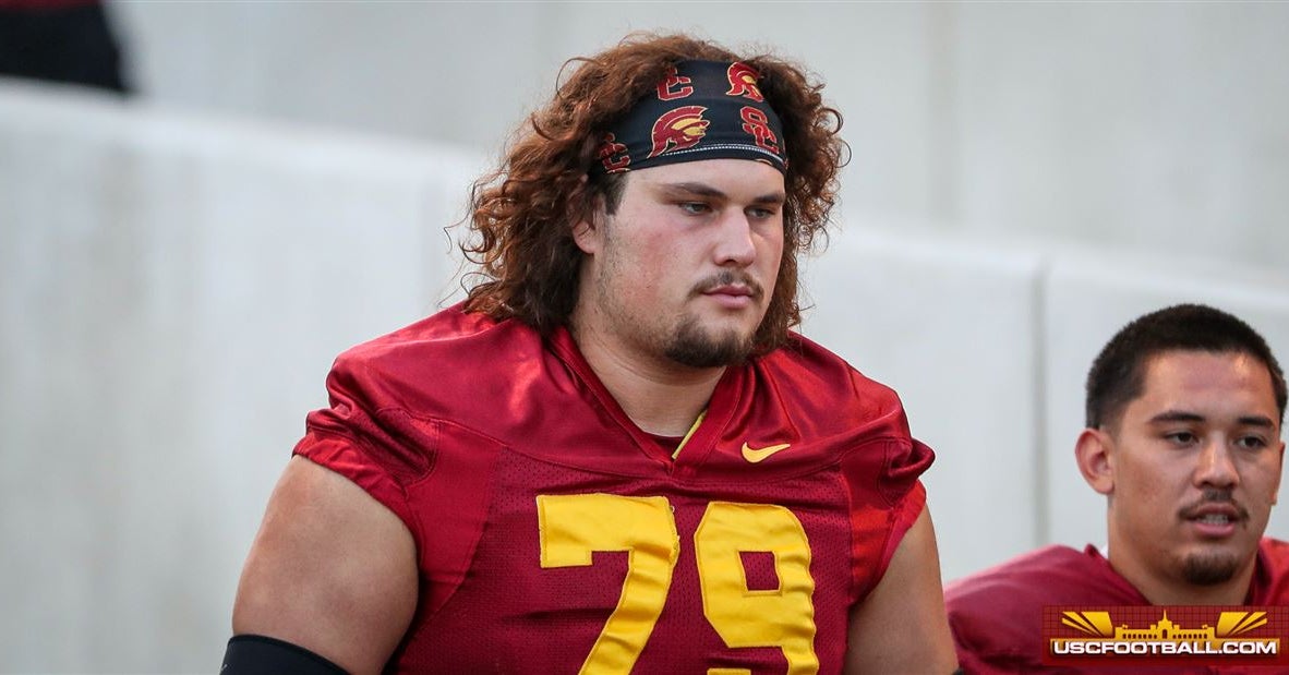 USC's Jonah Monheim adjusting well to left tackle