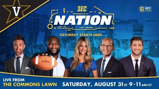 SEC Nation broadcasting live from VU on Saturday