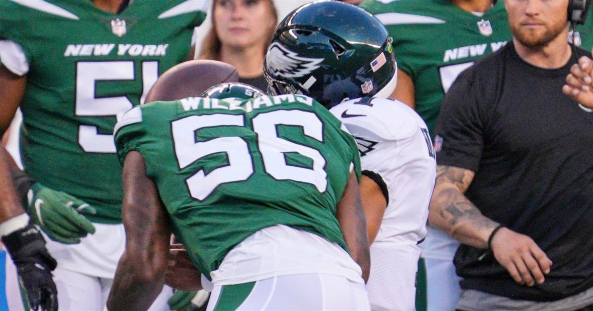 New York Jets LB Quincy Williams fined for late hit on Philadelphia ... New York Jets LB Quincy Williams fined for late hit on Philadelphia ...