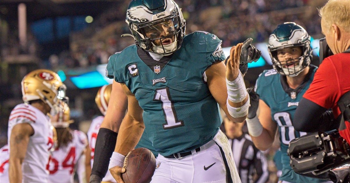 Jalen Hurts hints best football to come as Eagles QB prepares for Super ...