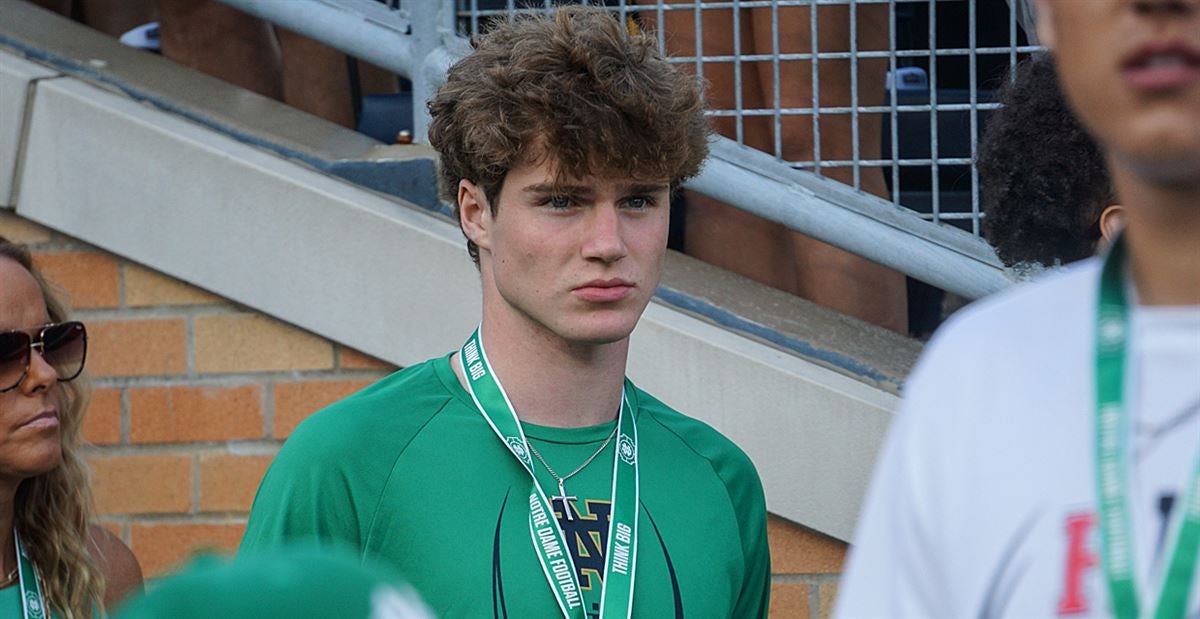 Arizona's No. 1 2025 prospect WR Cooper Perry takes in Notre Dame