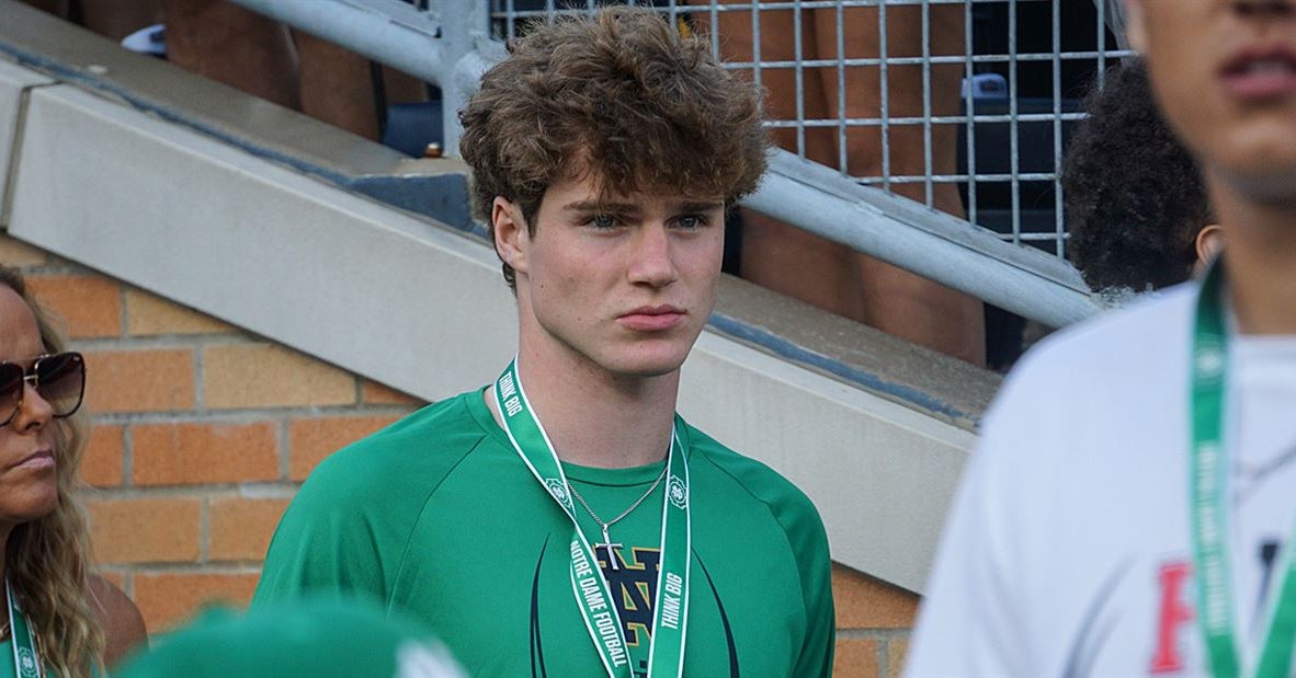 Arizona's No. 1 2025 prospect WR Cooper Perry takes in Notre Dame