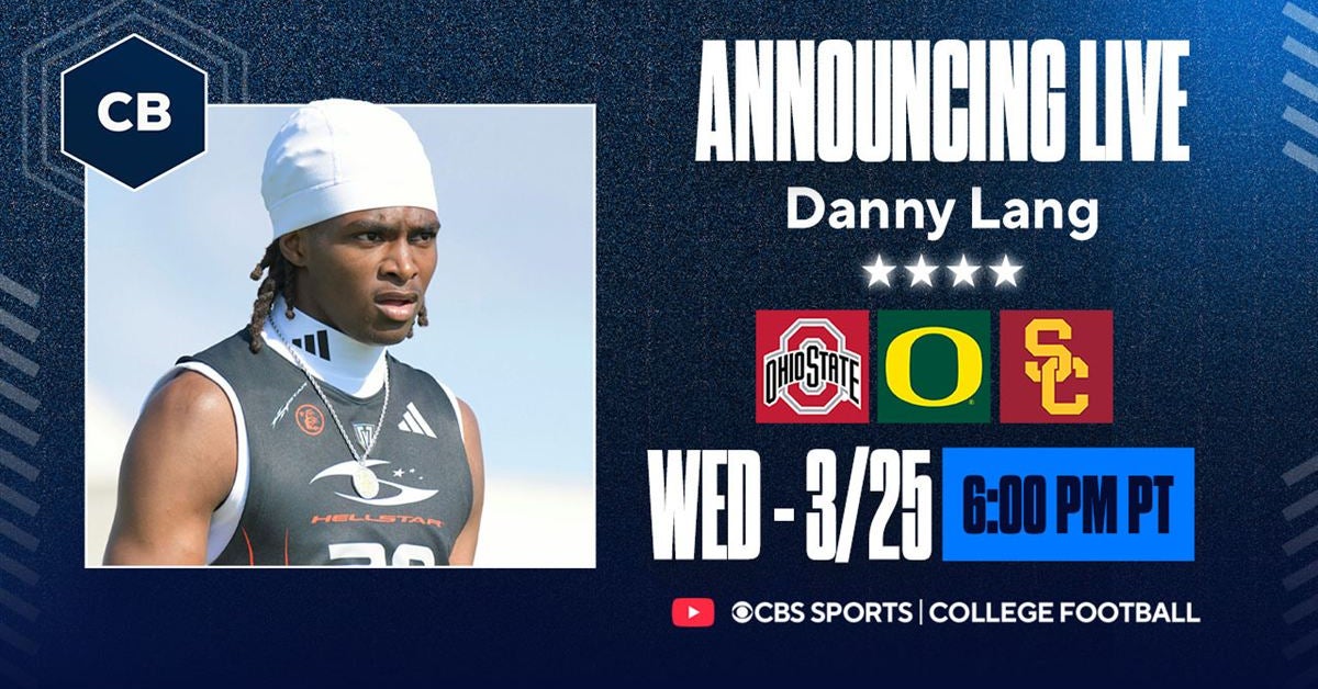 Blue-chip CB Danny Lang set to reveal commitment live on CBS Sports ...