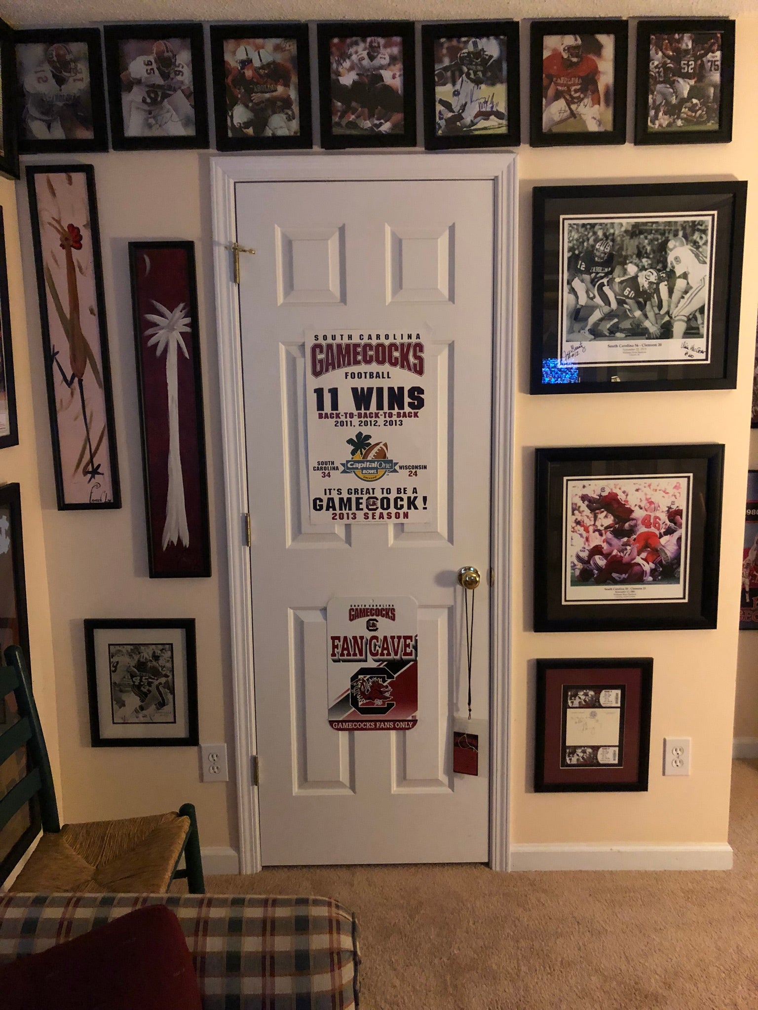 Gamecock Man Cave or Memorabilia Room?