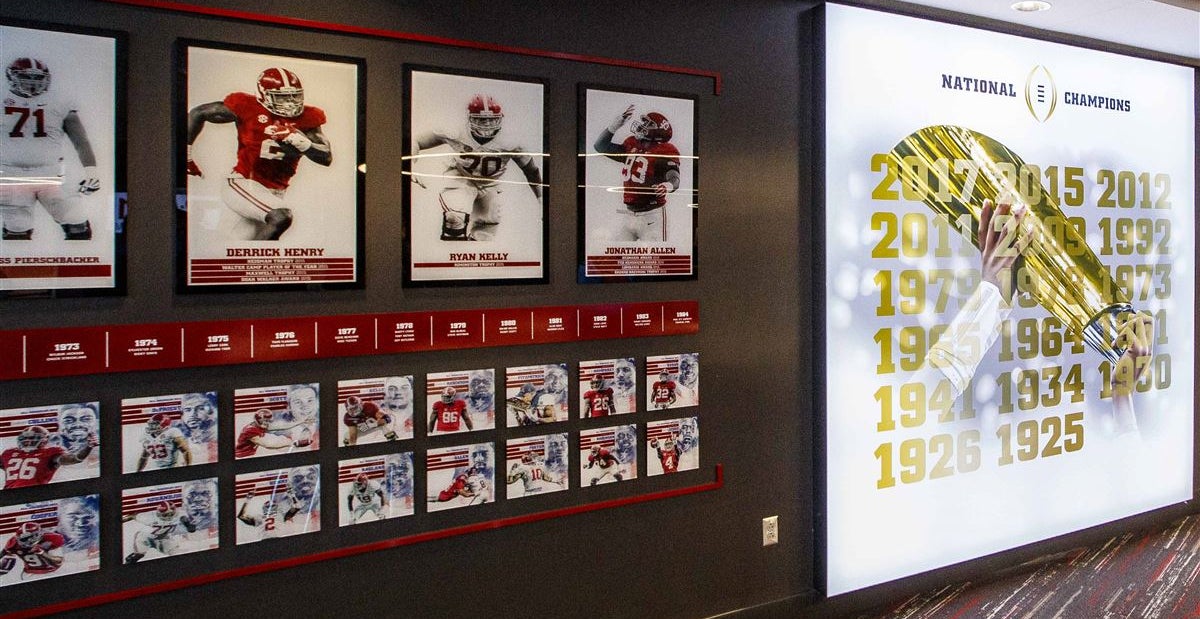 Photos: Tour Alabama's new locker room, tunnel at Bryant-Denny