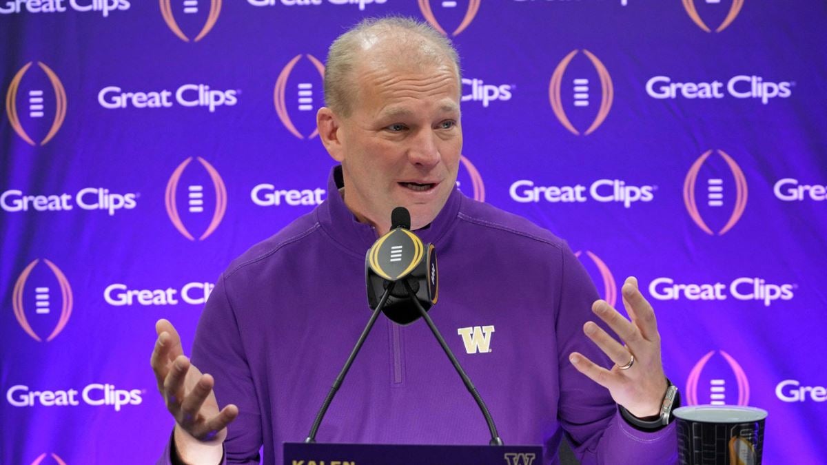 Washington Head Coach Kalen DeBoer Speaks With The Media Ahead Of Title ...