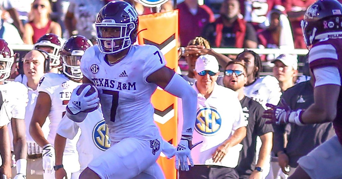 WATCH: Moose Muhammad TD catch allows Texas A&M to tie it up at No. 1 ...