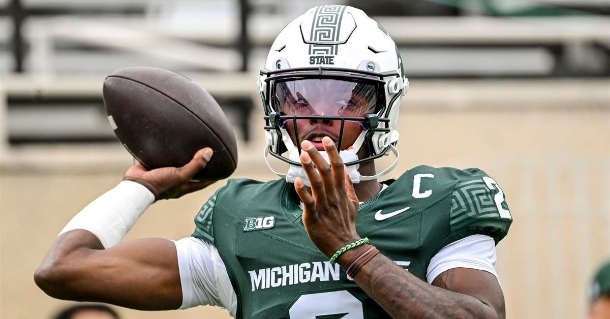 Michigan State starting QB Aidan Chiles questionable for Indiana road trip