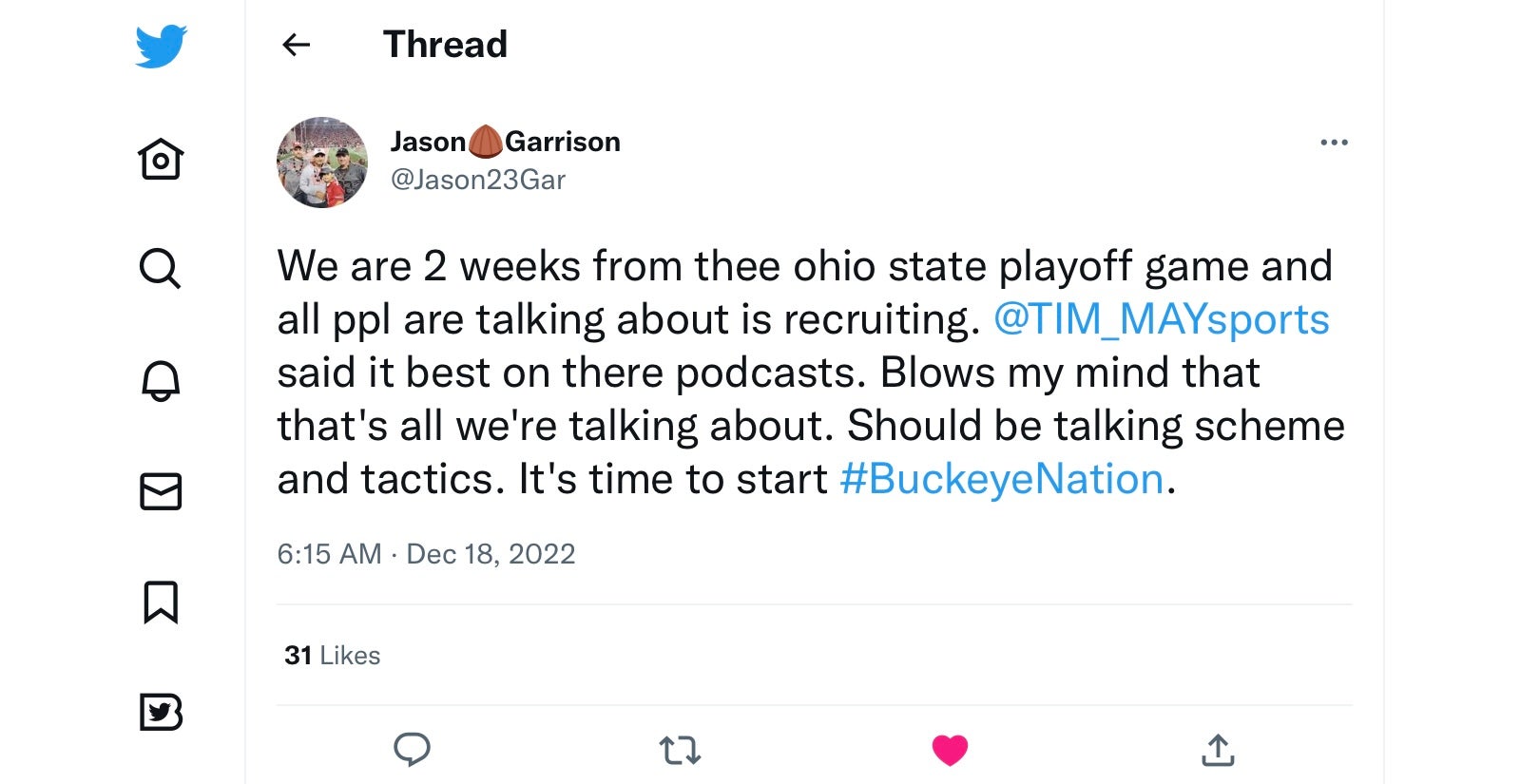 My sentiment exactly, why aren’t we talking about the game?
