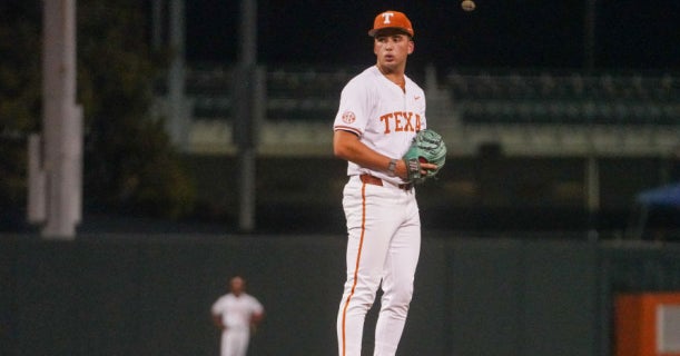 Texas left-handed pitcher Bryce Navarre has entered the transfer portal