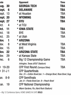 Big 12 announces dates of 2025 conference football games; Buffaloes ...
