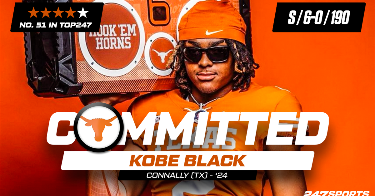 Top247 Safety Kobe Black commits to Texas