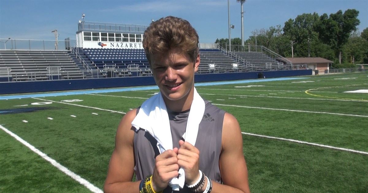 J.J. McCarthy Flexing Recruiting Muscle for Michigan