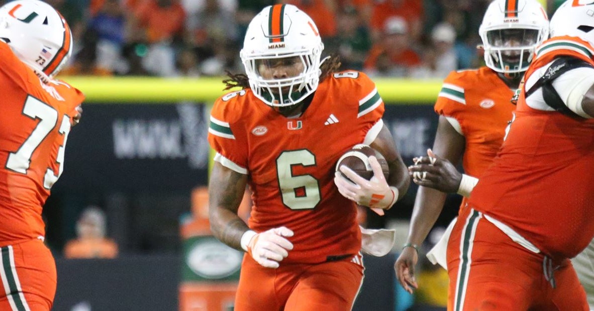 Damien Martinez, Mark Fletcher leading No. 10 Miami's rushing attack