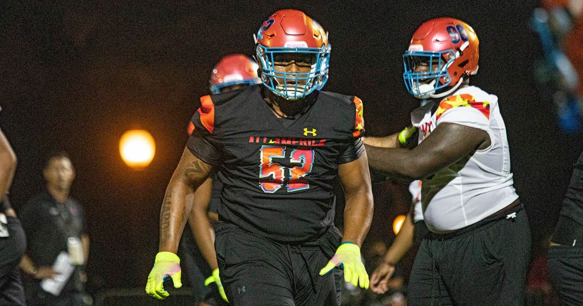 Nation's No. 1 interior OL Devon Campbell breaks down top two of Texas ...