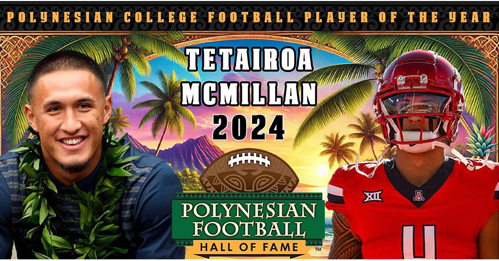Arizona receiver Tetairoa McMillan named 2024 Polynesian College ...
