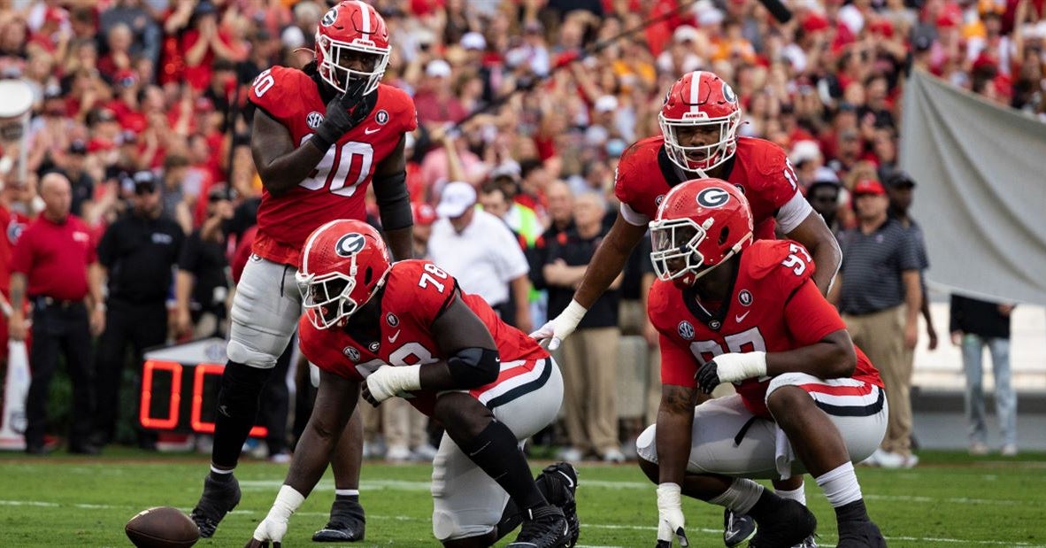 Georgia football defensive line ranked No. 1 by Pro Football Focus