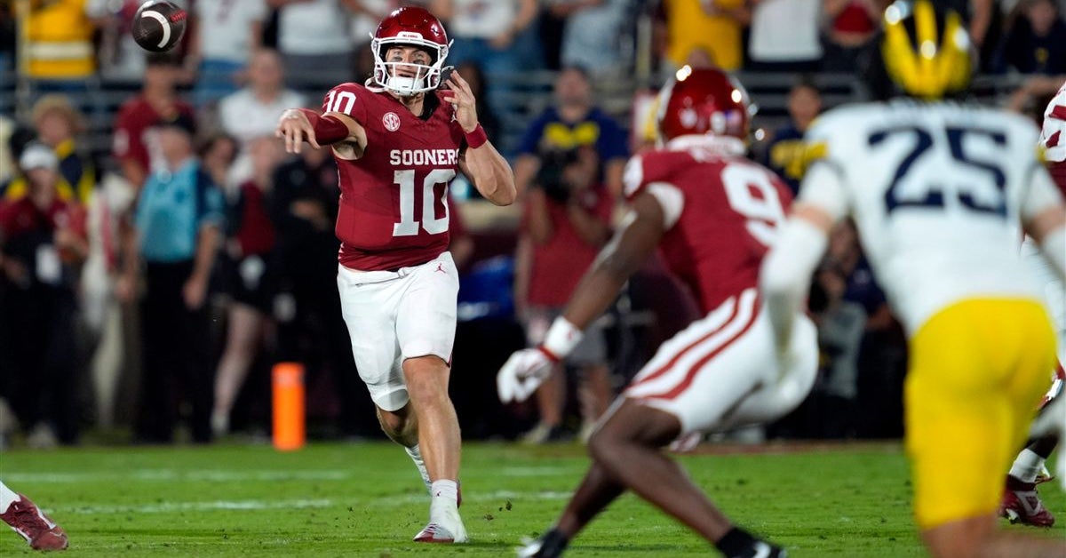 Oklahoma QB John Mateer named SEC Offensive Player of the Week