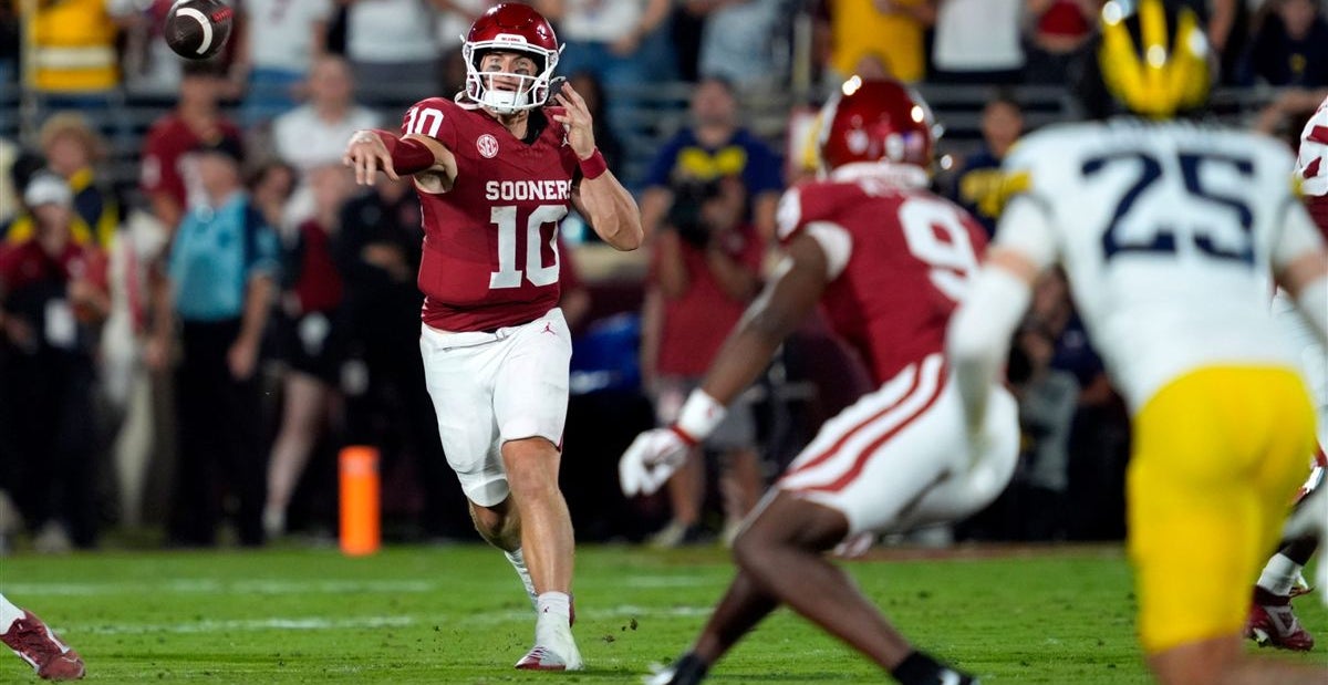 Oklahoma QB John Mateer named SEC Offensive Player of the Week