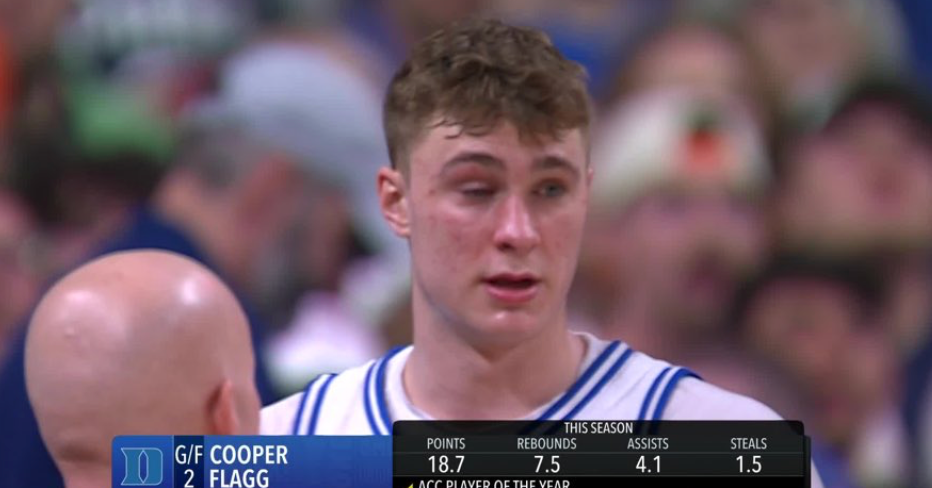 Cooper Flagg dismisses eye injury ahead of Duke's Sweet 16 clash with ...