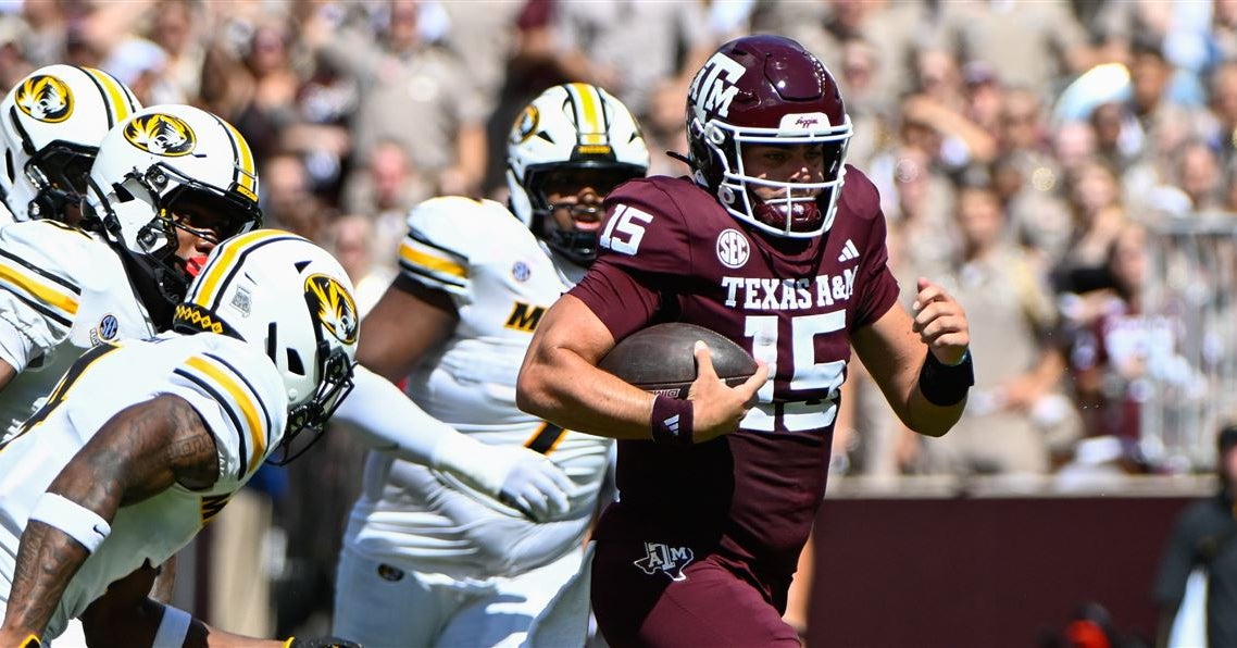 Conner Weigman returns as Texas A&M dominates Missouri, sparking ...