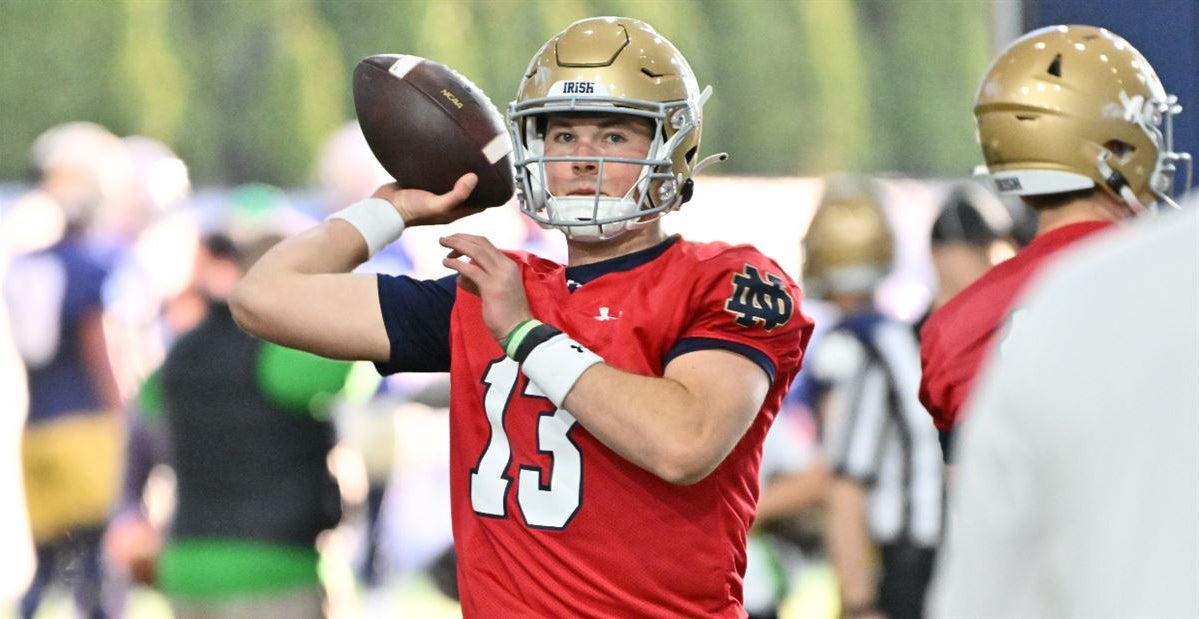 Notre Dame QB Riley Leonard Dealing with Injury Notre Dame QB Riley Leonard Dealing with Injury