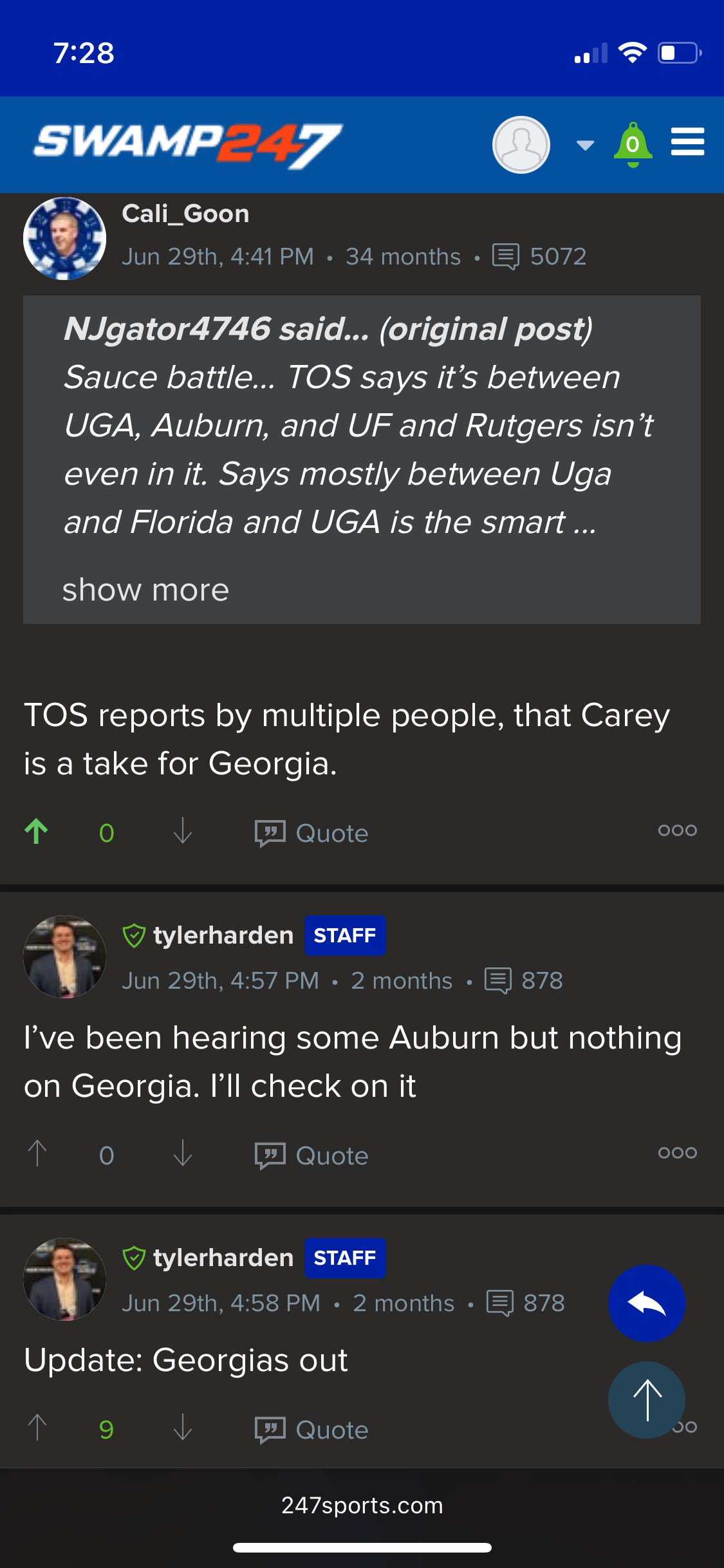 2026 DL Preston Carey commits to Georgia