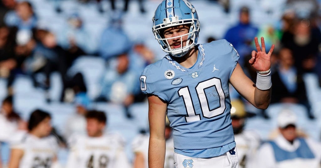UNC football QB Drake Maye discusses historic first start for Tar Heels