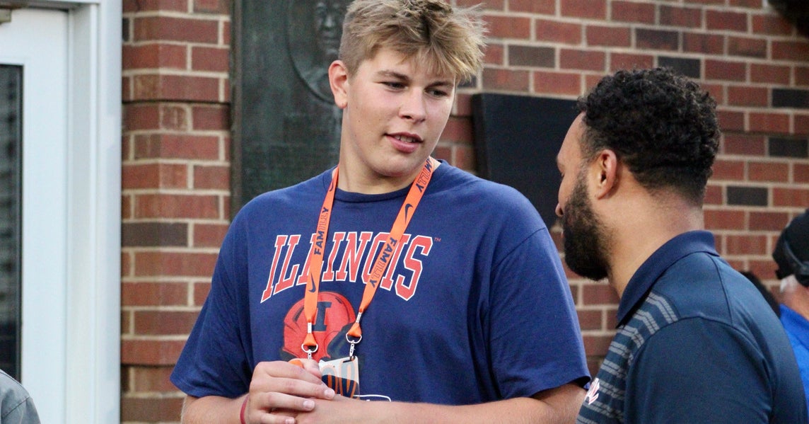 Four-star 2027 St. Joseph-Ogden OL Cameron Wagner visits Illini: 'It's ...