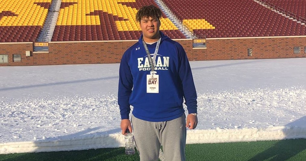 2023 Eagan defensive tackle Keenan Wilson visits Minnesota