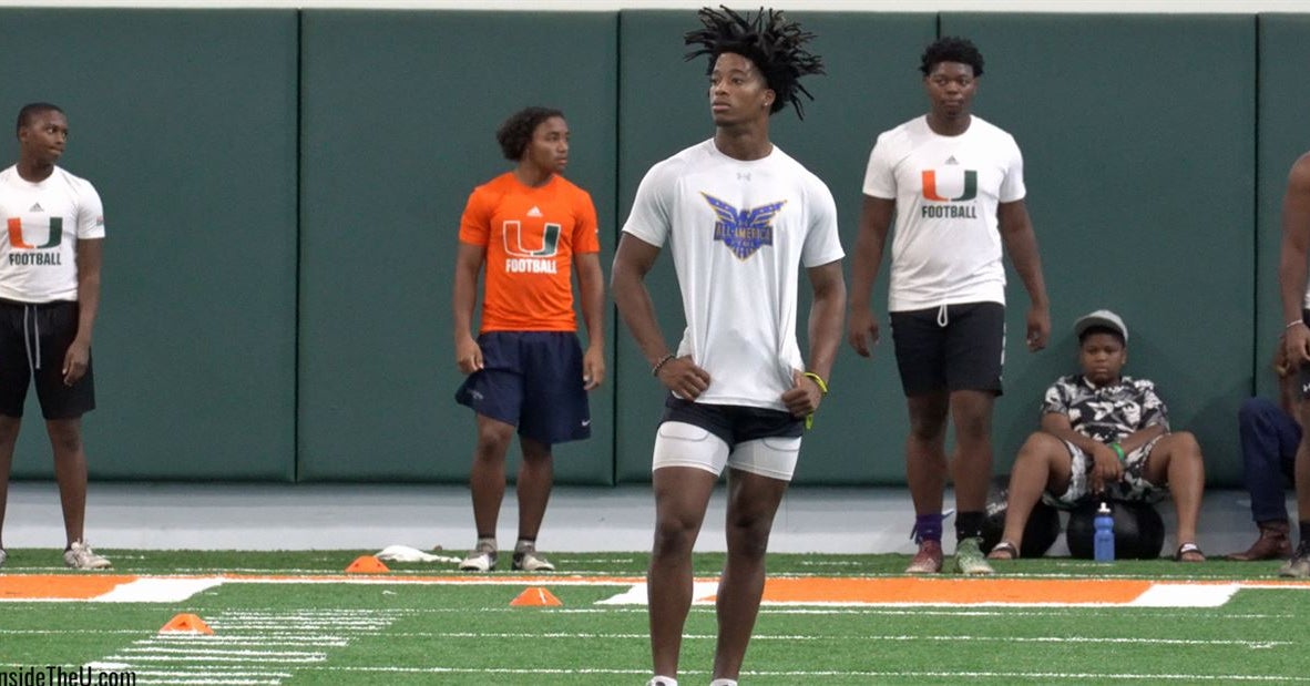VIDEO: CB Sharif Denson runs the 40 at Miami camp