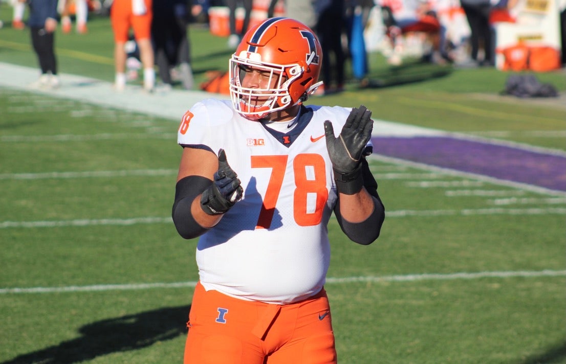 Illini OL Isaiah Adams aims for improvement with one more year in Big ...