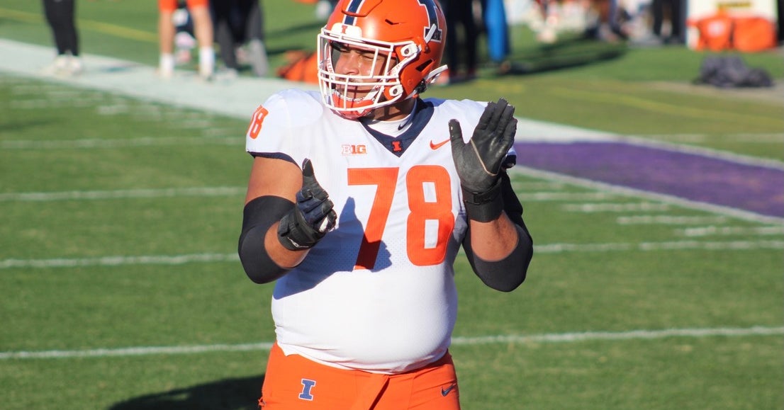Illini OL Isaiah Adams aims for improvement with one more year in Big ...