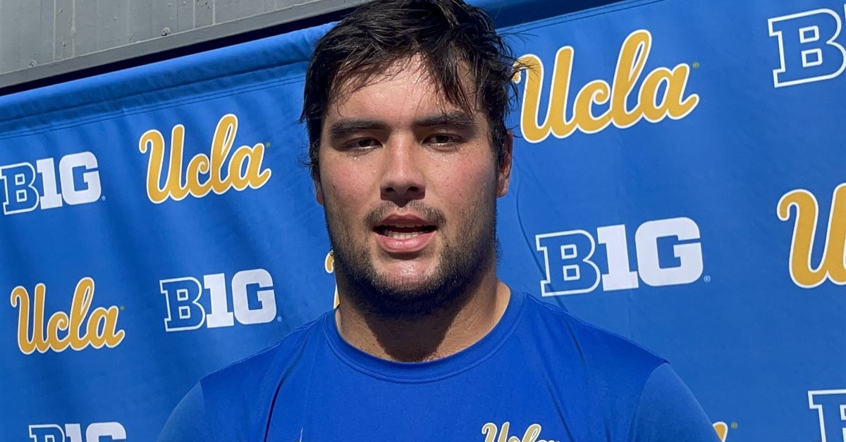 UCLA center Sam Yoon talks taking over at center, growth of offensive line