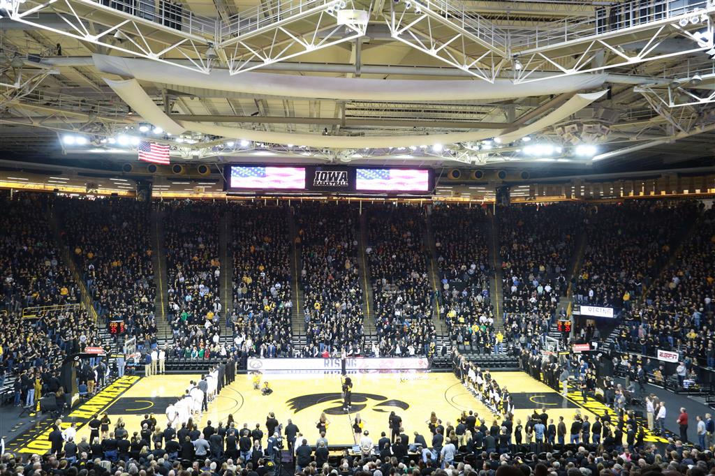 ESPN Ranks Iowa's Carver-Hawkeye Arena as Top 10 Court Design